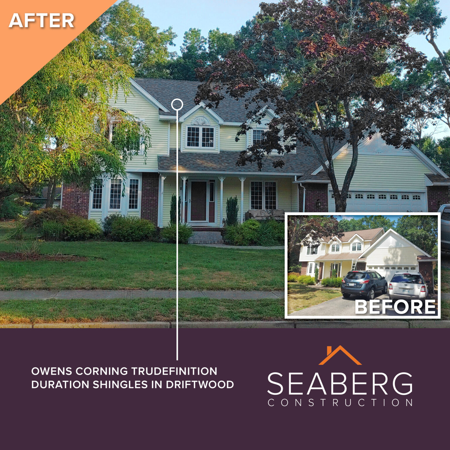 Siding & roofing in RI, MA, & CT by Seaberg Construction.