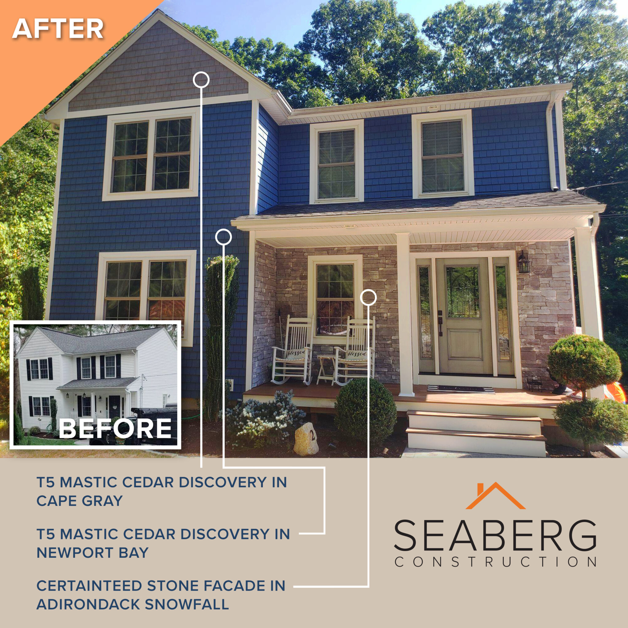 Seaberg Construction: Mixing Siding Materials and Textures
